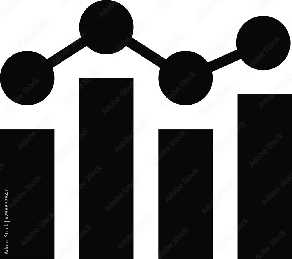 Data report bar graph. Growth or success profit diagram concept ...