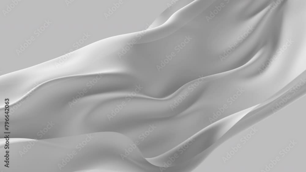 Abstract tenderness white silk background luxury wave cloth satin ...