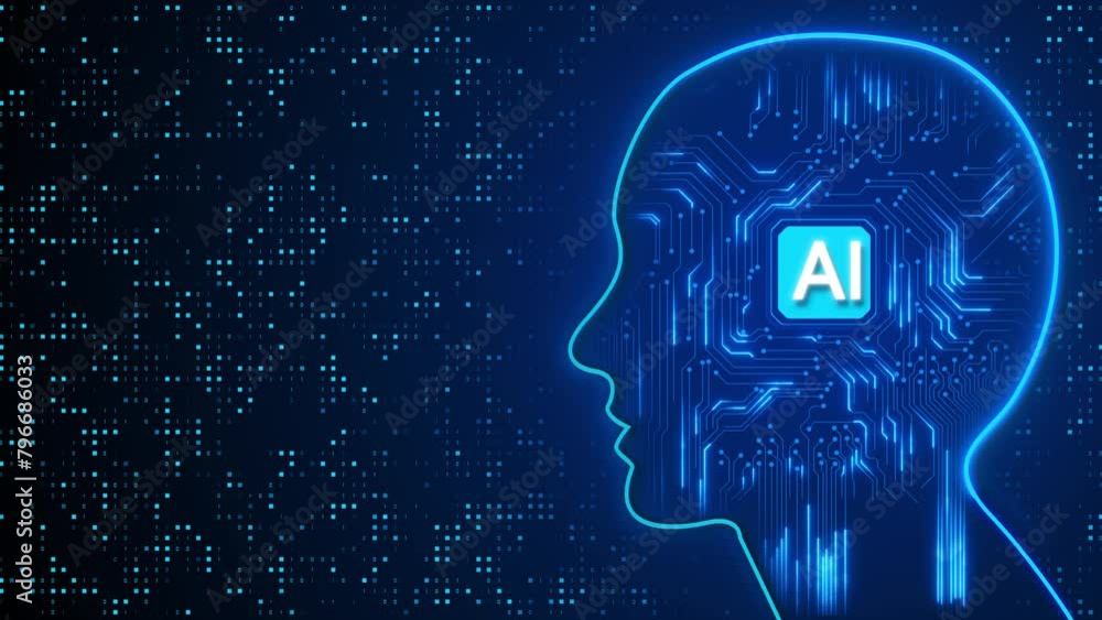 AI artificial intelligence digital network computer Technology engineering. Machine Learning ...