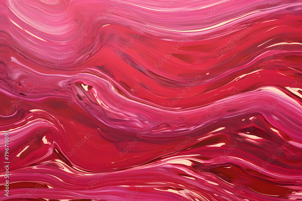 Ruby Ripple Rhapsody, abstract landscape art, painting background ...