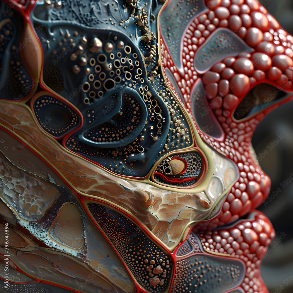Visualization_of_the_human_skin_layers_and_structures Stock ...