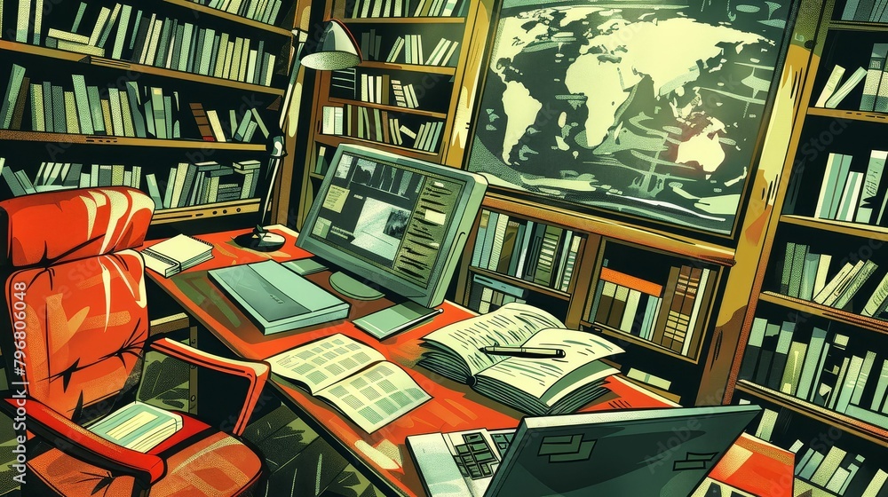 Literarythemed virtual backgrounds, Zoom meetings with a bookish ...