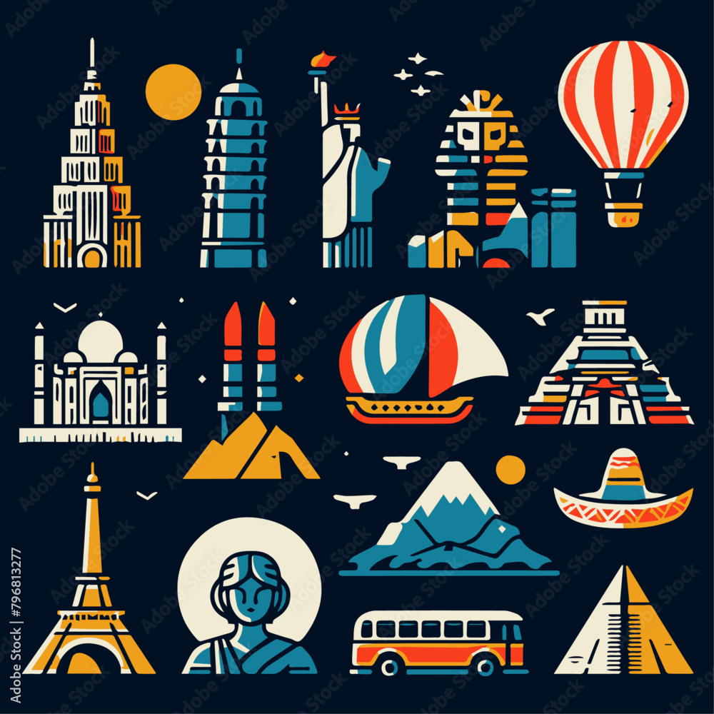 Ultimate Travel-Themed Vector Design Elements: Explore Stunning ...