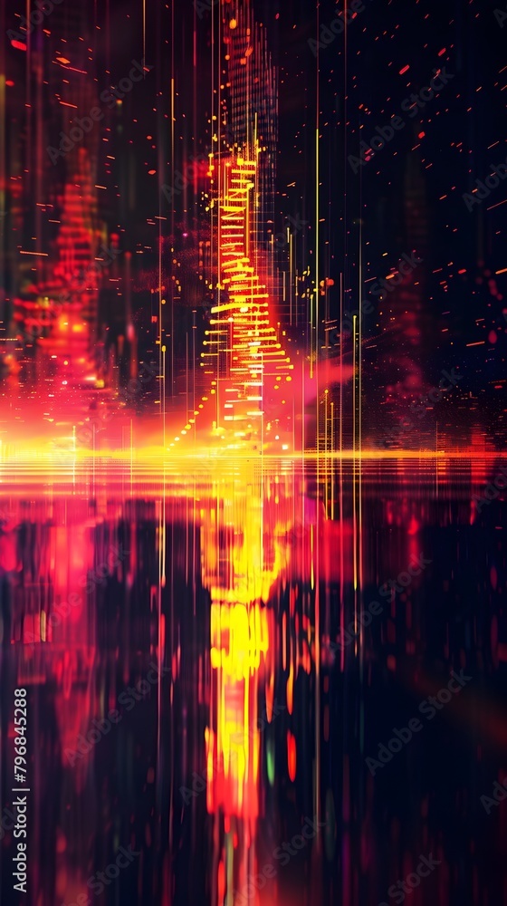 Dynamic Visualization of Acoustic Waves through Vibrant Color Spectrum and Fluid Motion Inspired ...