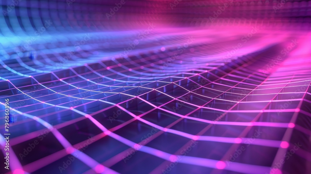 Grid Backgrounds: A 3D vector illustration of a grid background with a ...