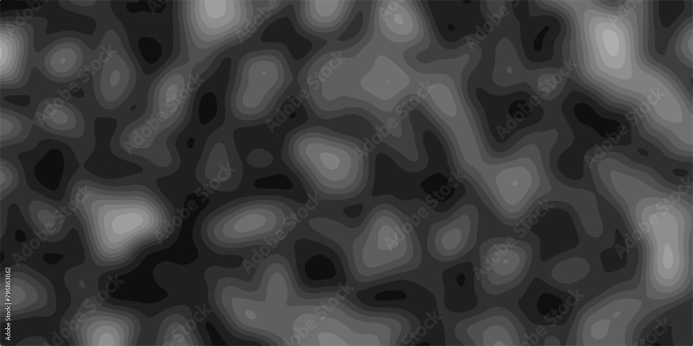 Gray Stylized topographic contour map. Geography scheme and terrain ...