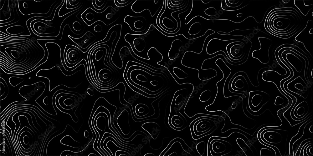 Contour map wavy background. Abstract Geographic Gradient line mountain ...