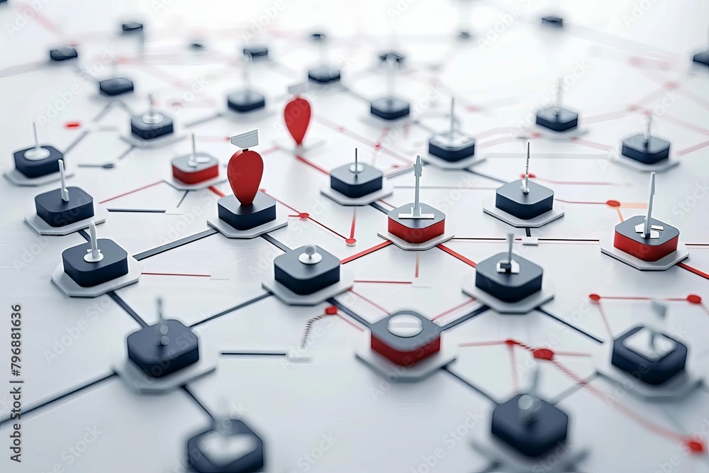 streamlined workflow automated system with data diagram of hierarchical ...
