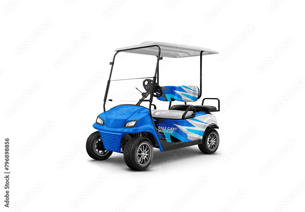 Golf Cart Mockup Stock Template | Adobe Stock