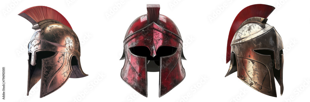Spartan warrior mask helmet isolated with no background Stock Photo ...