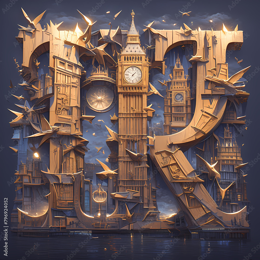 Embrace the Spirit of London: An Epic 3D Letter Design Showcasing ...