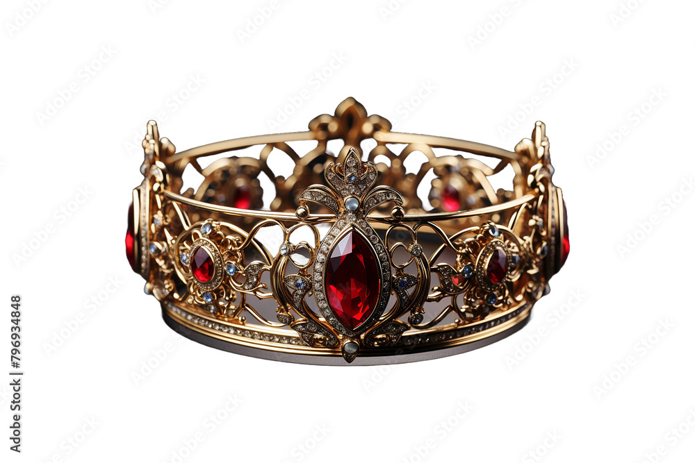 Plastic Crown isolated on transparent background. Stock Photo | Adobe Stock