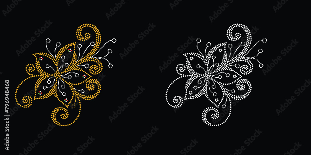Rhinestone vector Design. rhinestone elephant vector design for ...