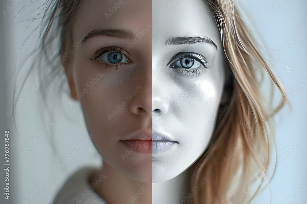 Comparing edited photo before and after using AI in creative process ...