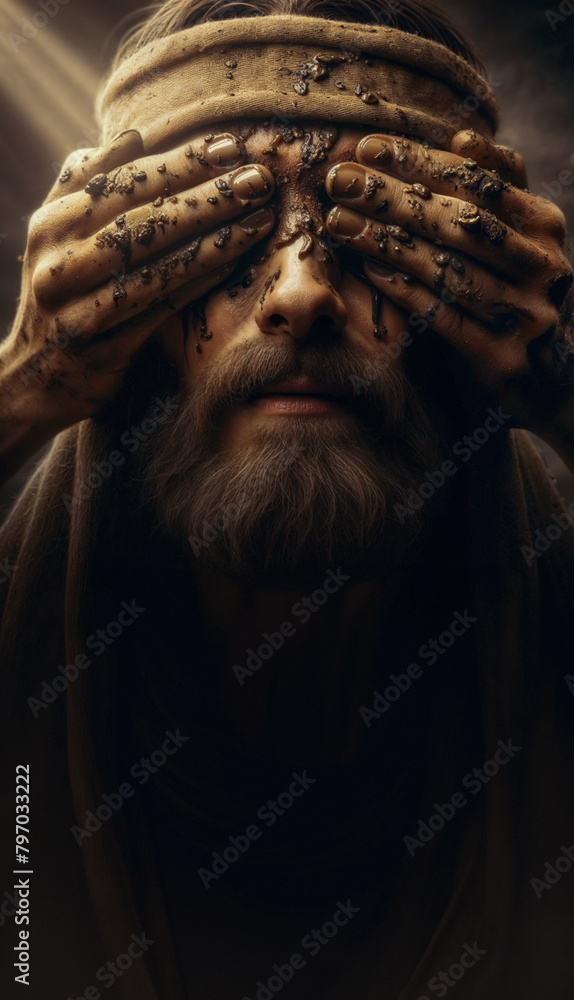 The Healing of the Blind Man. Transformation of Darkness to Light ...