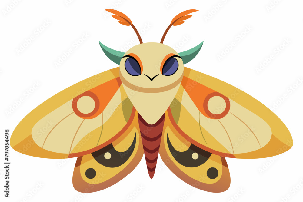comet butterfly cartoon vector illustration Stock Vector | Adobe Stock