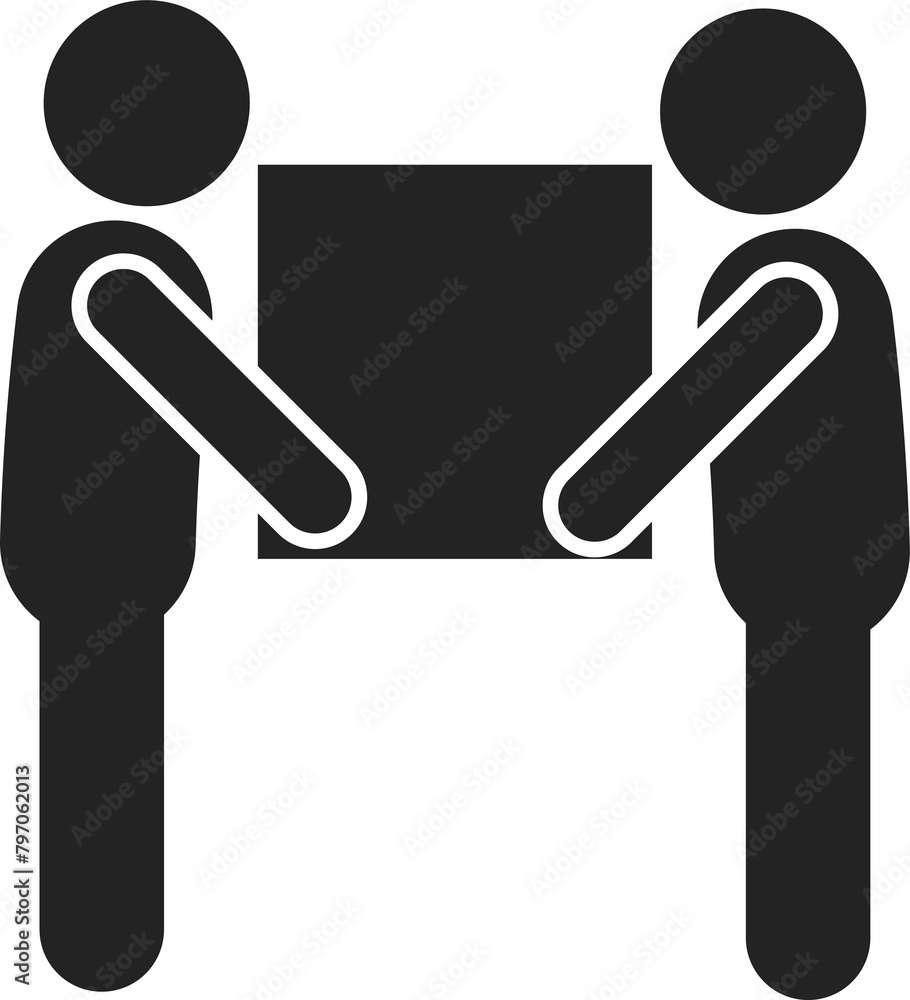 Bundle set of pictogram right and wrong way to lift heavy box, for ...