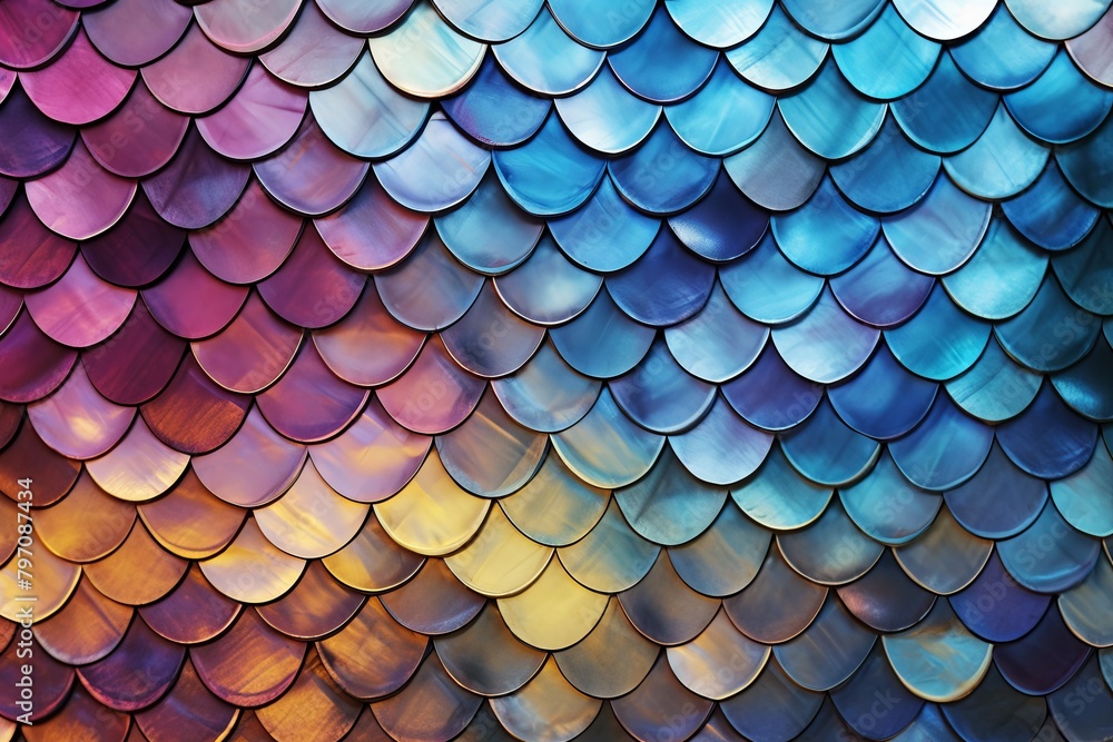 Translucent Dragon Scale Gradients: Medieval Market Poster Magnificence ...