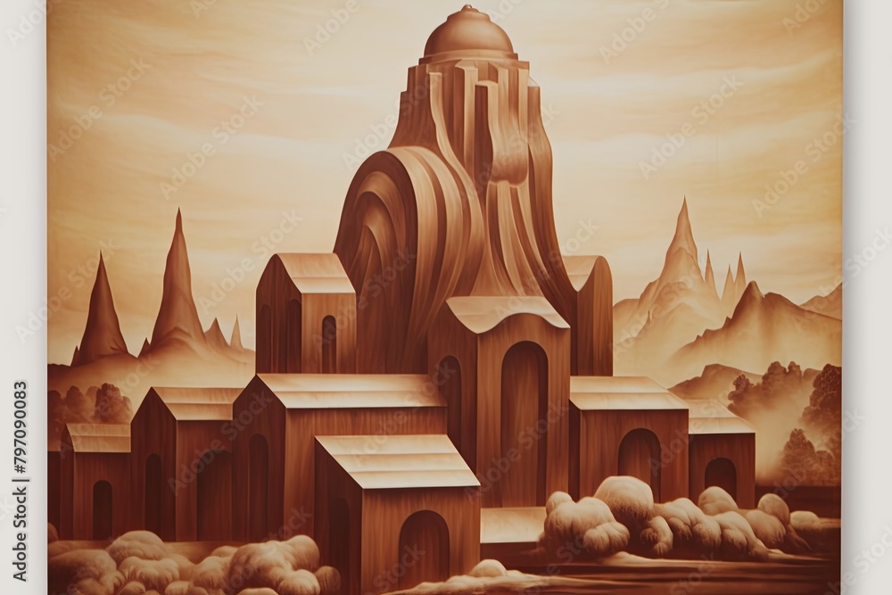 Vintage Sepia Tone Gradients: Classical Art Museum Guide Stock ...