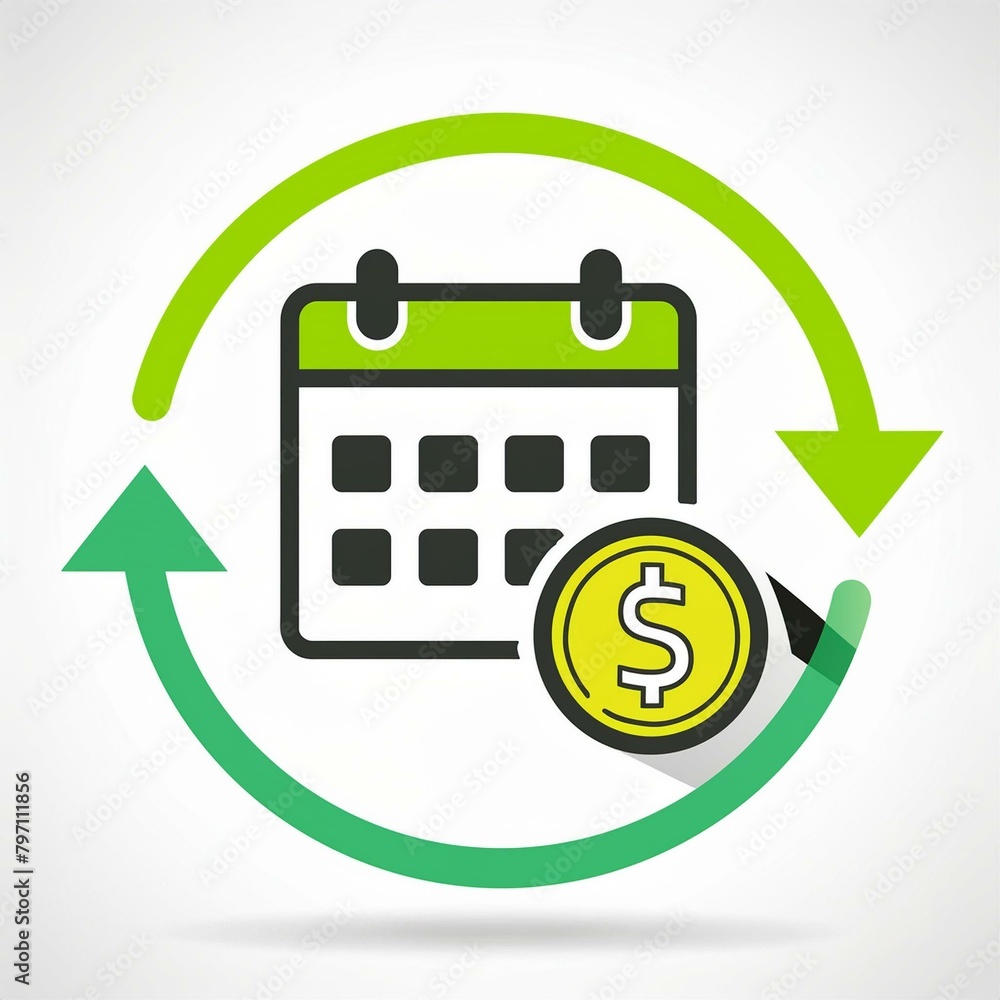 Debt repayment Icon and illustration in personal finance Stock ...