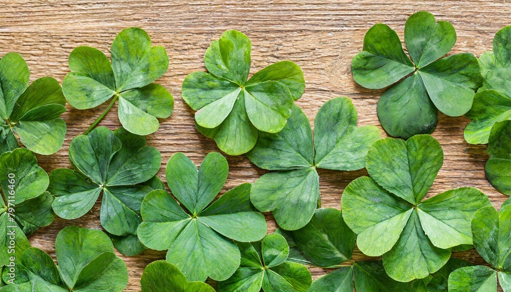 4 leaf clovers st patrick frame border with transparent background for ...