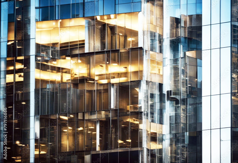 'building office modern architecture Reflection corporate skyscraper ...