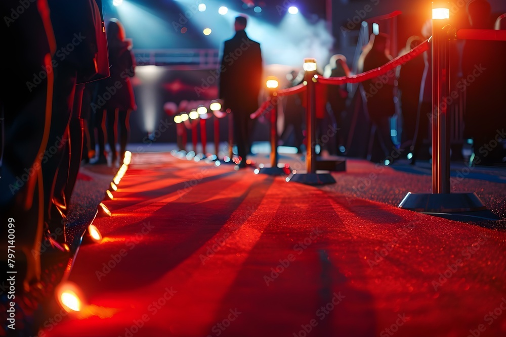 Capturing Celebrities on the Red Carpet at an Awards Ceremony. Concept ...