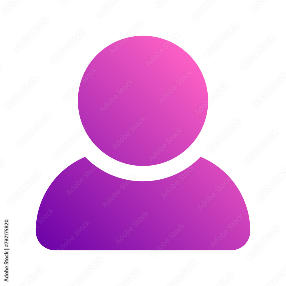 profile gradient icon Stock Vector | Adobe Stock