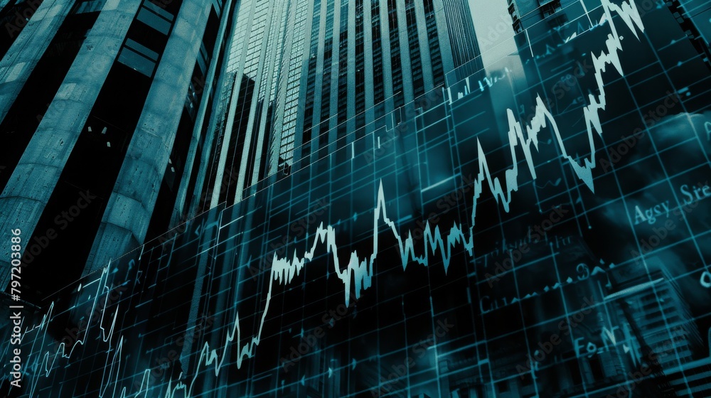 Data analyzing overlay background with digital screen on glowing color ...