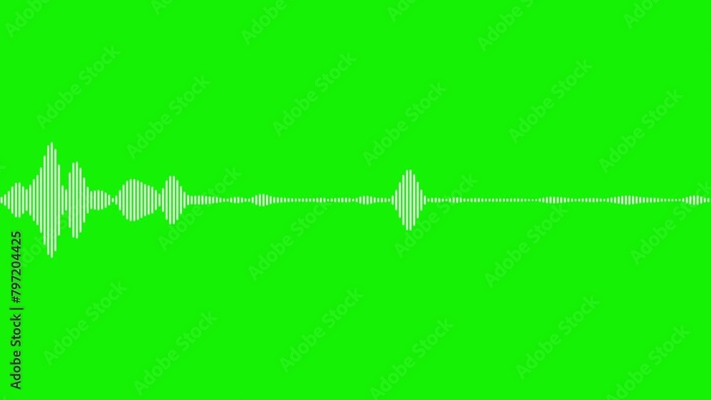 white audio frequency waveform spectrum. Abstract wave motion equalizer ...