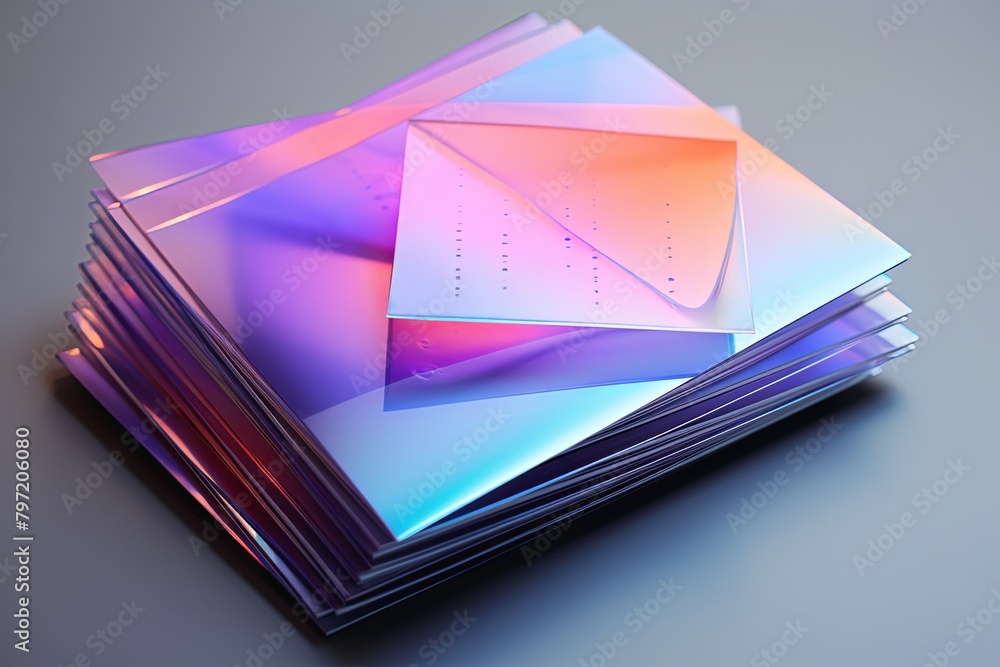 Phantom Mirage Gradients Holographic Event Invitation - Ethereal ...