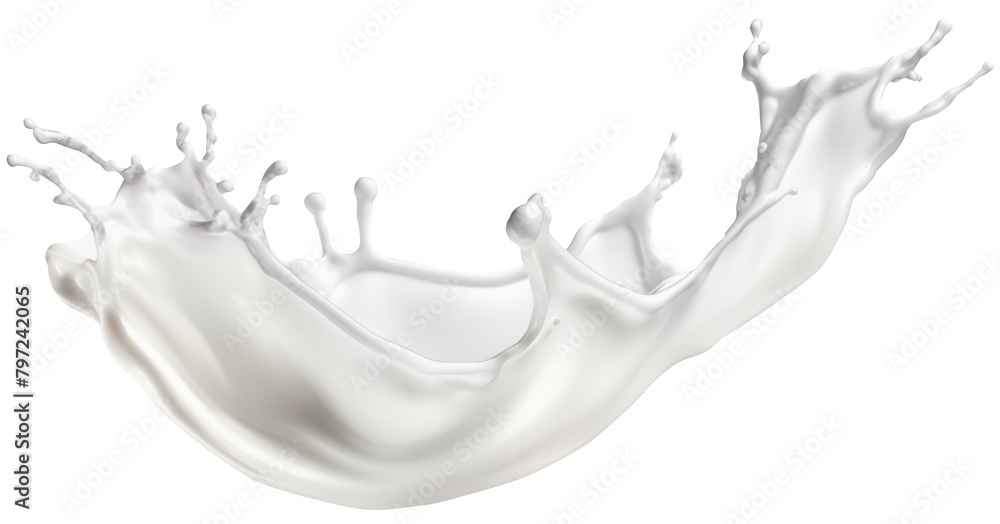 Fresh cow milk splash PNG Cream White Milk Drip isolated on white and ...