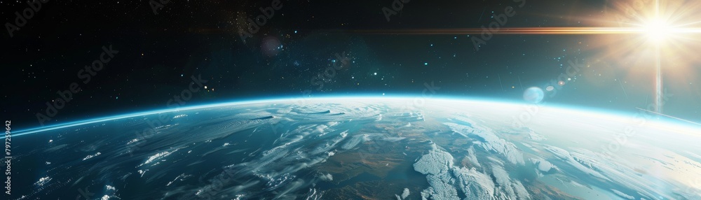 Capture the vastness of space with a surreal twist using a tilted angle ...