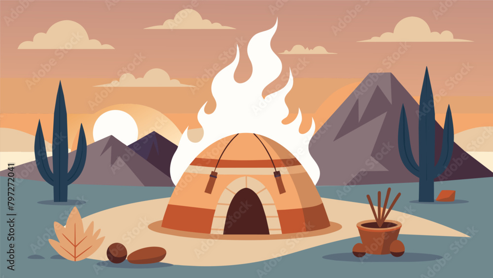 Native American sweat lodges use similar techniques to saunas combining ...