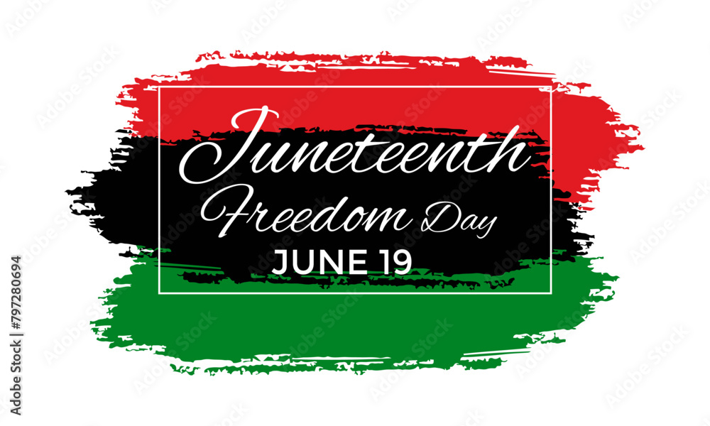 Juneteenth Freedom Day. African-American Independence Day, June 19 ...