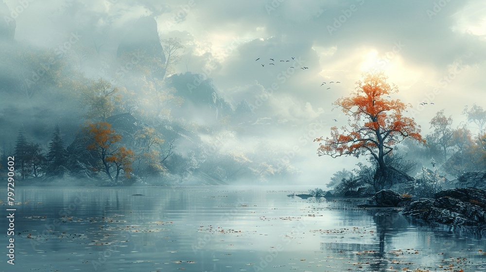 Explore the use of slow subtle movement to evoke a sense of tranquility ...