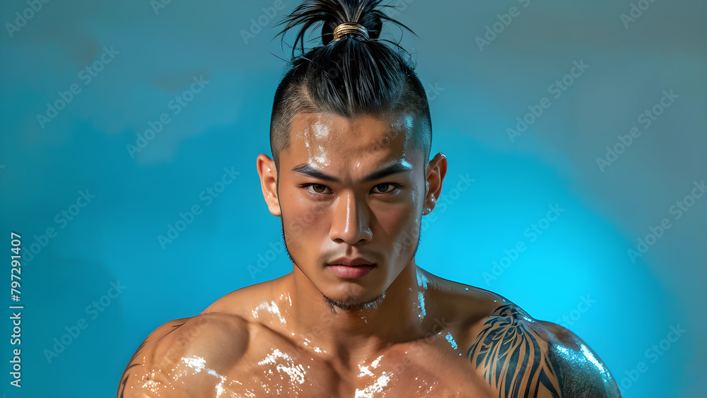 Athletic Precision Undercut Style for Muay Thai Fighter, Combat ...