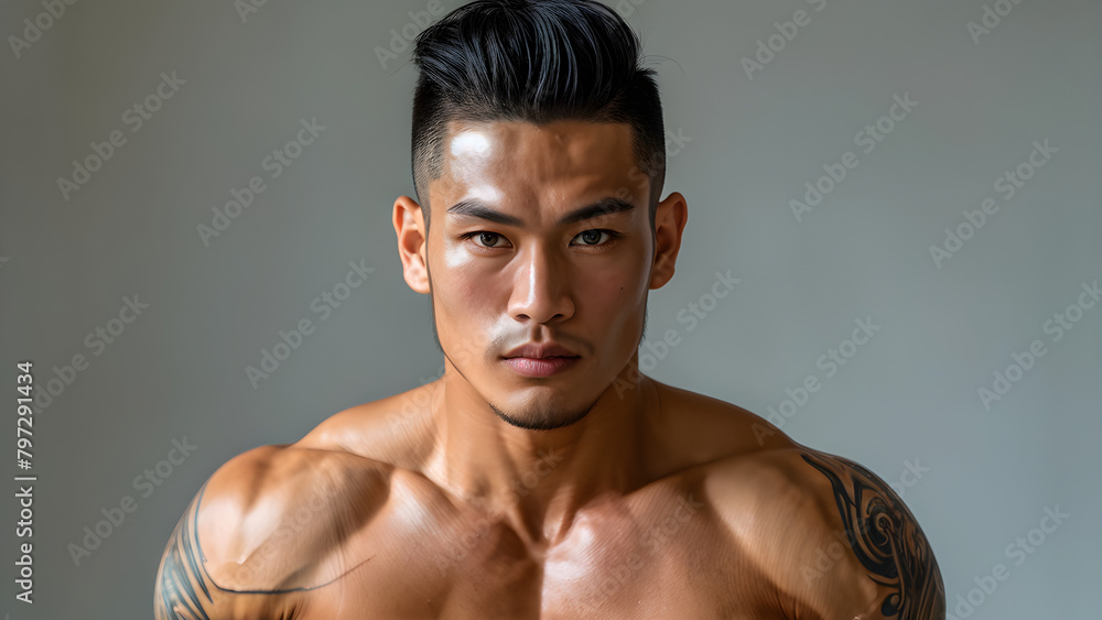 Athletic Precision Undercut Style for Muay Thai Fighter, Combat ...