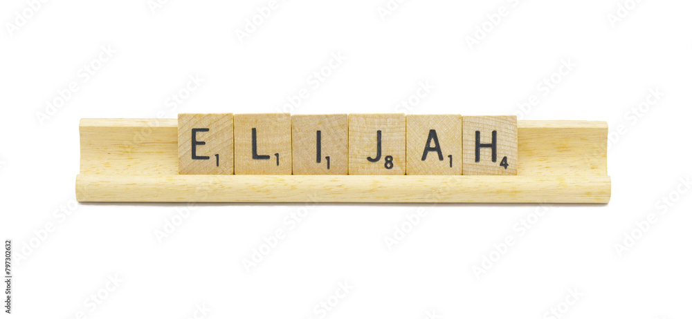 Miami, FL 4-18-24 popular baby boy first name of ELIJAH made with ...