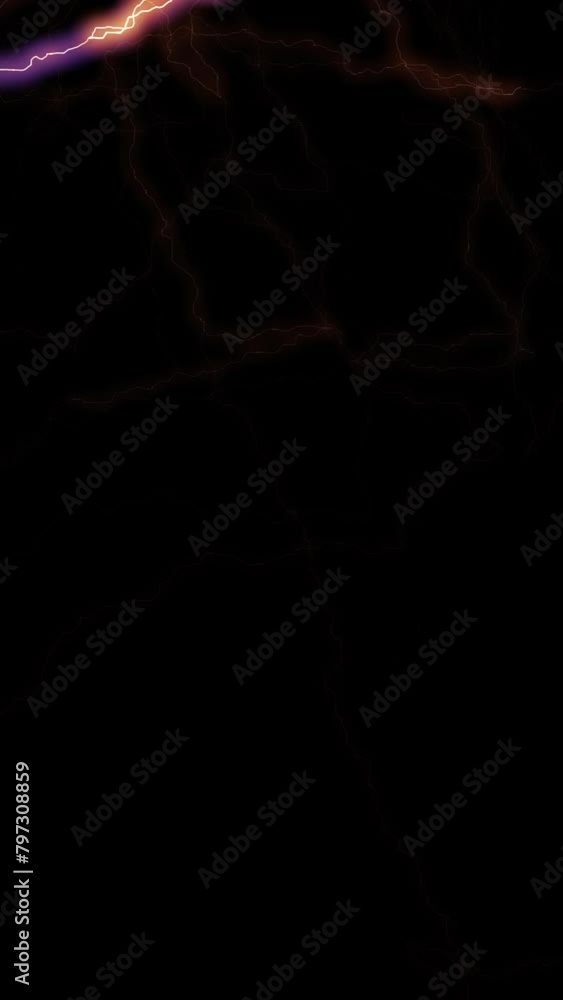 lightning electricity thunder effect animation with alpha channel Stock ...