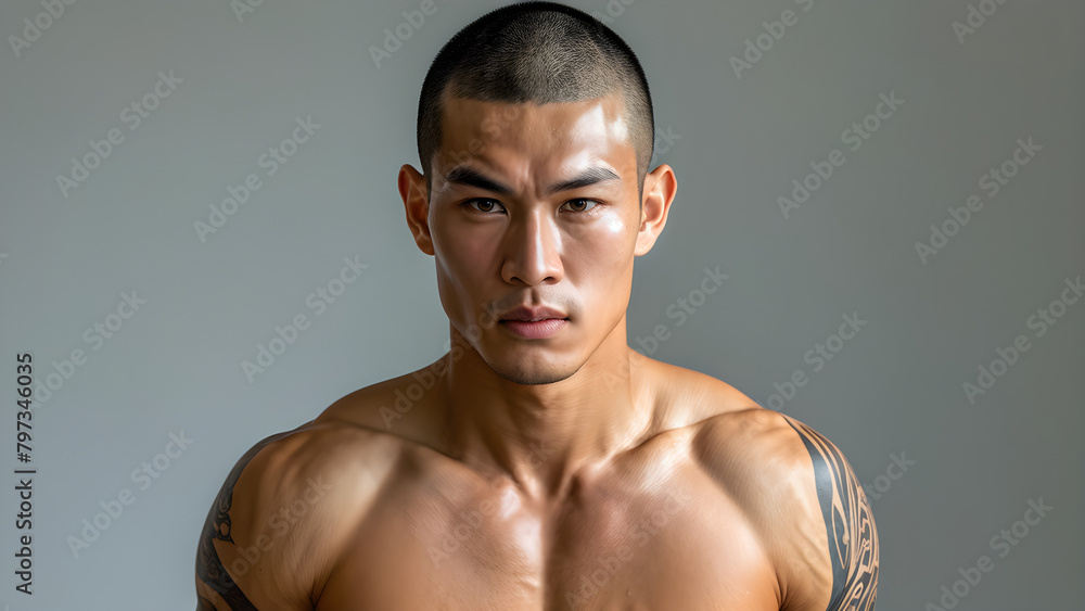 Dynamic Impact: Muay Thai Athlete's Short Shaved Style, Combat Ready ... Dynamic Impact: Muay Thai Athlete's Short Shaved Style, Combat Ready ...