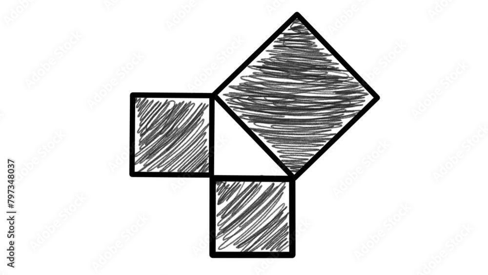 pythagorean theorem with right triangle, Pythagoras theorem triangle ...
