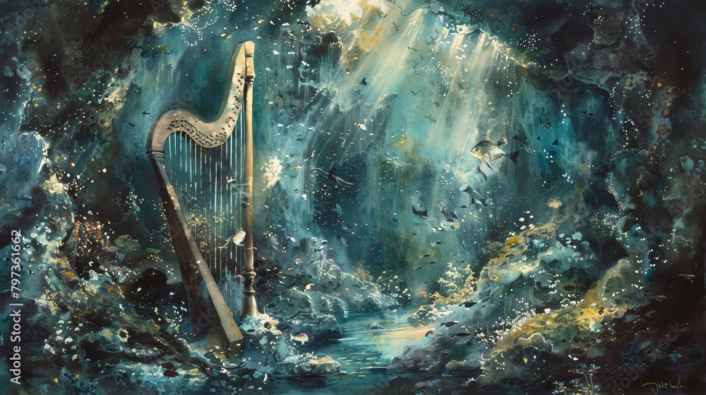 Capture the mystery and beauty of a hidden underwater grotto where a ...