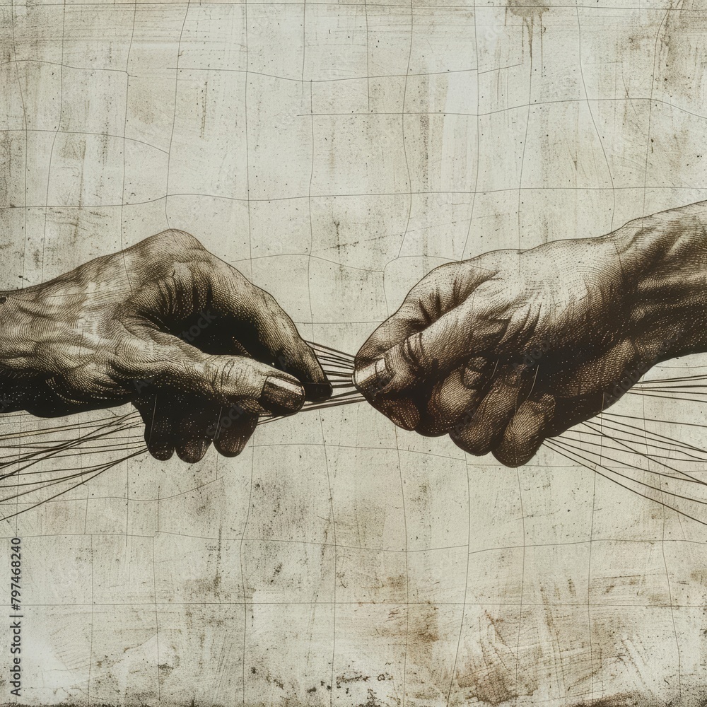 Trust is drawn with invisible lines, strong yet unseen, holding ...