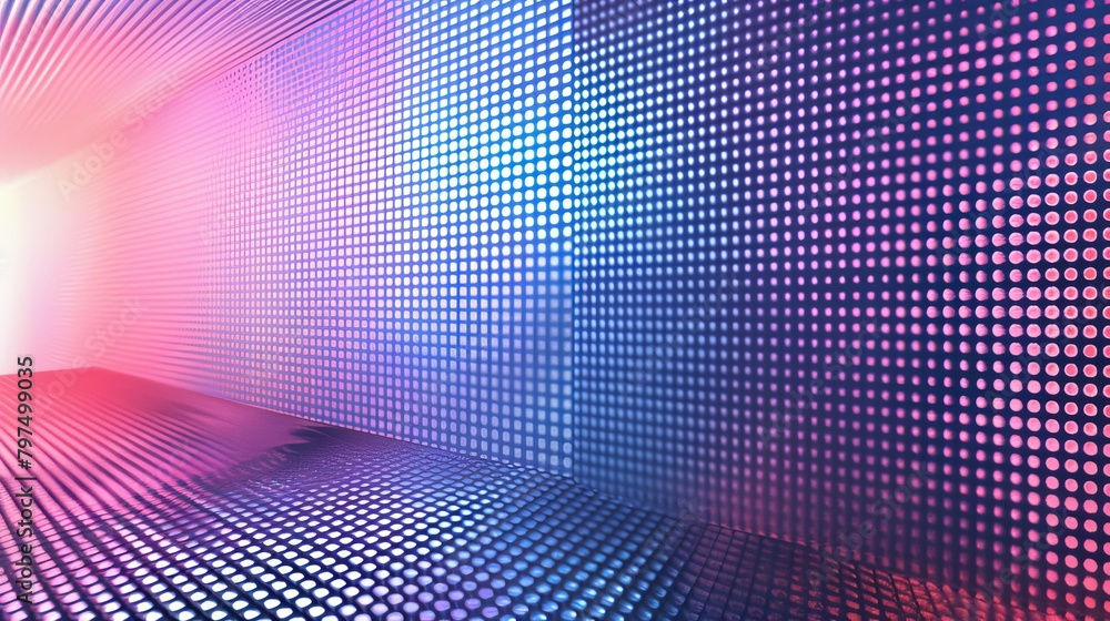 Grid Backgrounds: A 3D vector illustration of a grid background with a ...