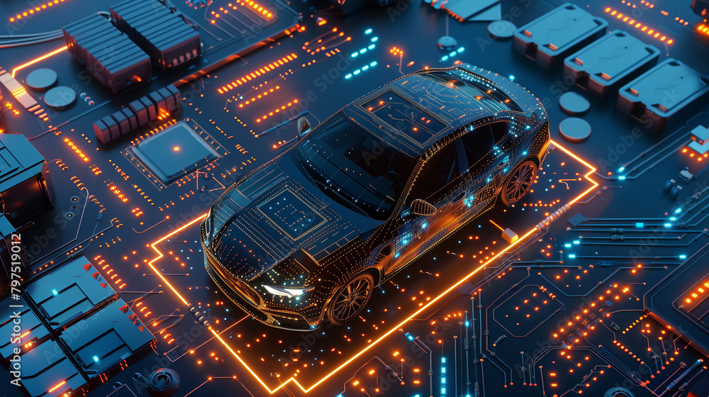 a chip designed for automotive applications, featuring ruggedized ...