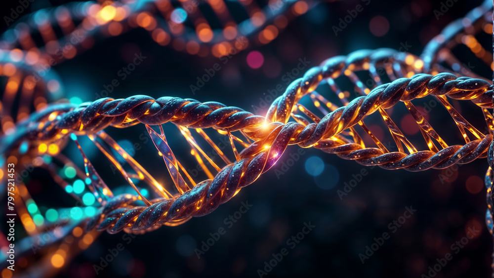 DNA abstract image of genetic codes. Concept image for use as ...