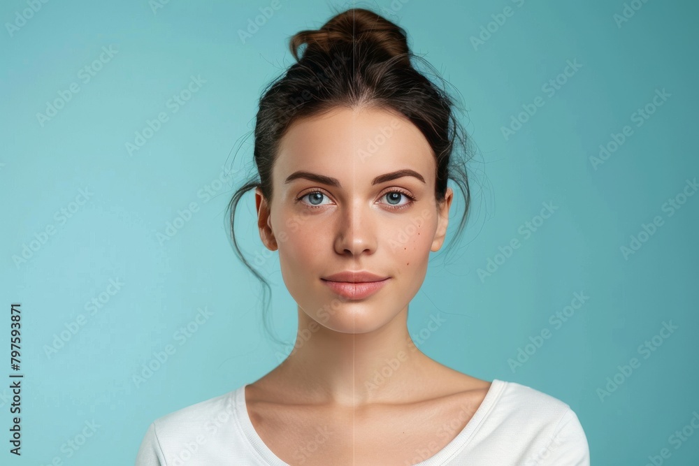 Visual aging transformations and dermatological treatments combine age ...