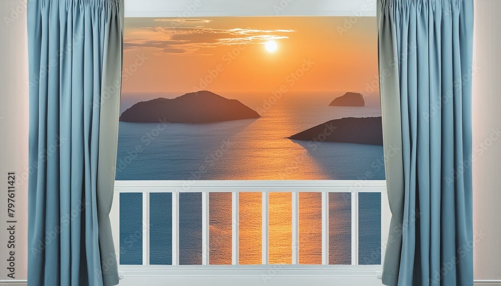 Creating a 4k virtual video animation background of a bedroom balcony ...