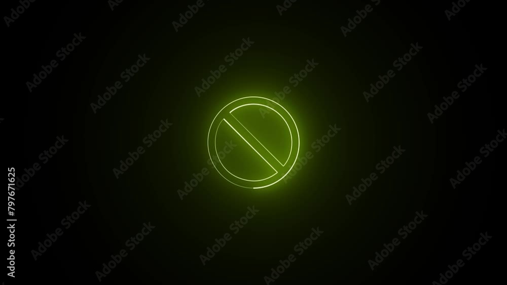 Neon glowing Cross symbol animation background. not allow Symbol in ...